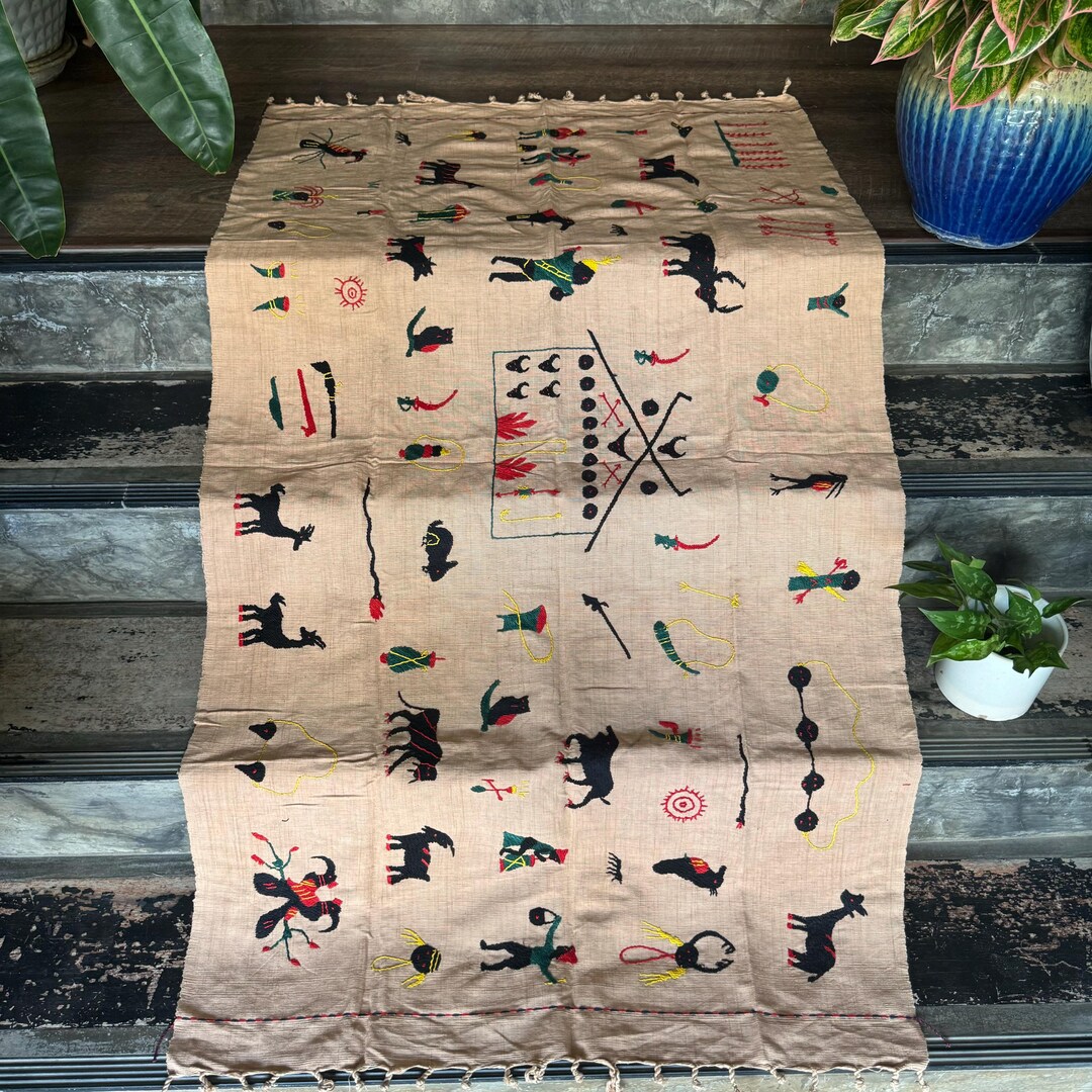 The Naga Tribal Fabric, Naga Blanket ,embroidery, Ethnic Naga Hand ...