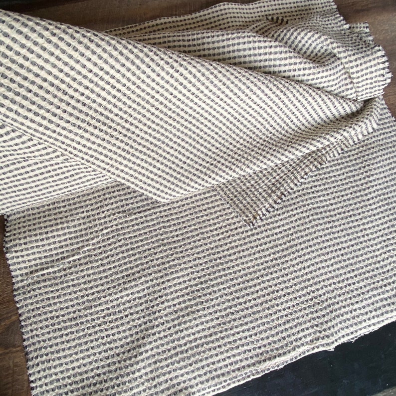 The Chiangmai Native Cotton Fabric Natural Cotton Black and | Etsy