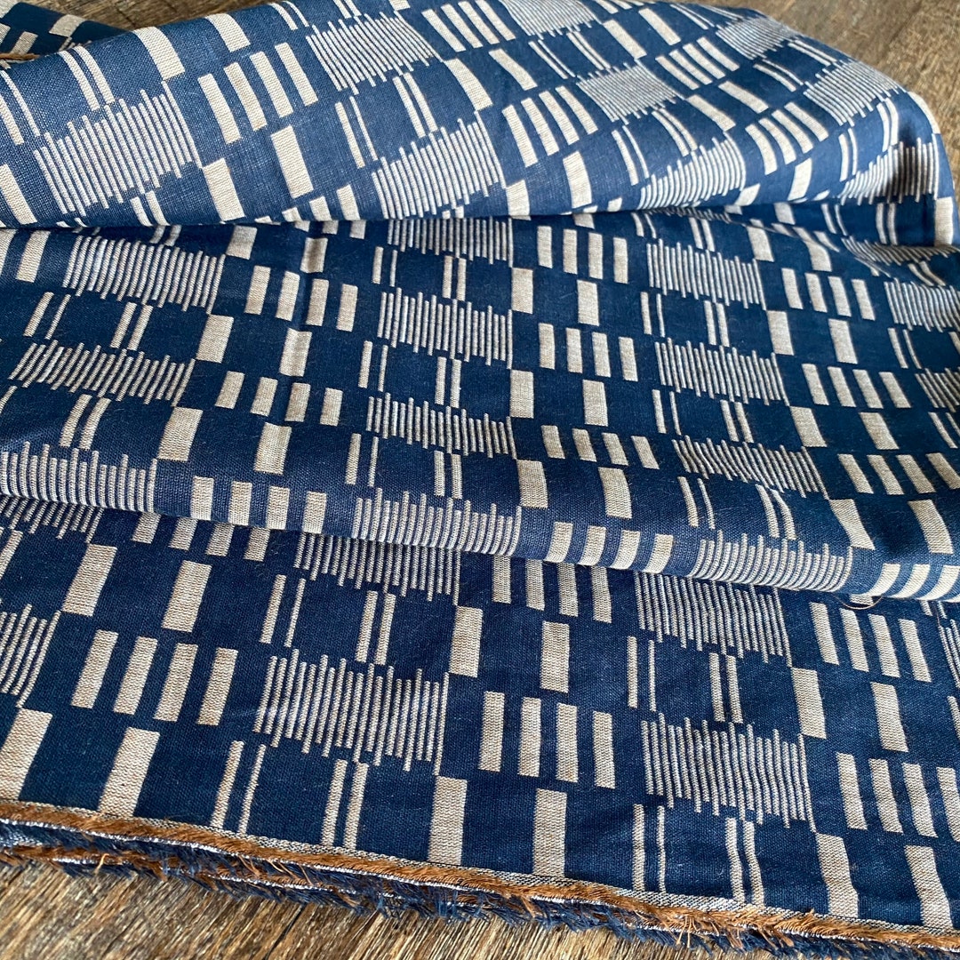 Blue the Chiangmai Native Cotton Fabricnatural Cotton Blue - Etsy