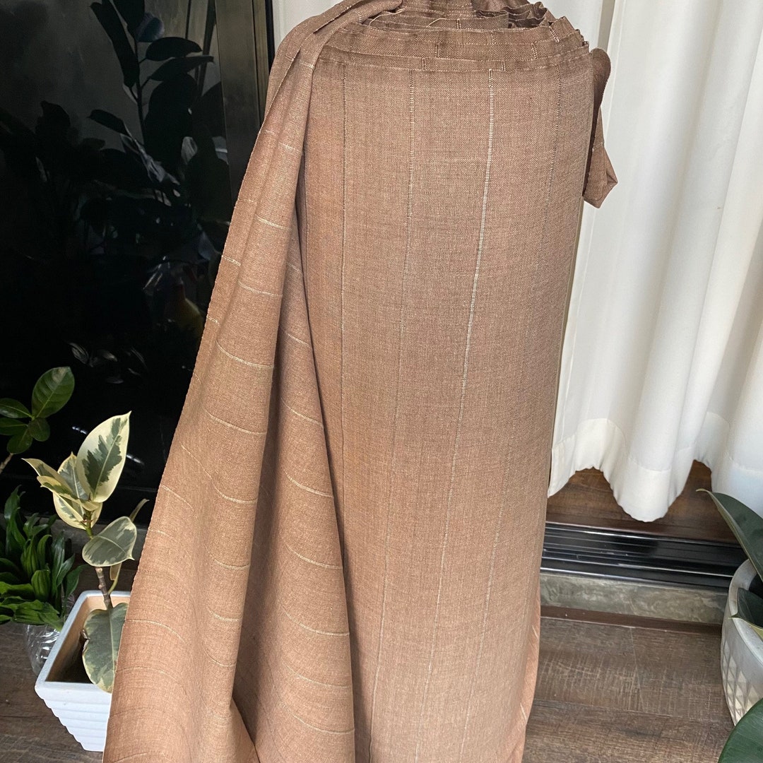Ann-ny the Chom Thong Handwoven Native Cotton Fabric,antiqe Brown and ...