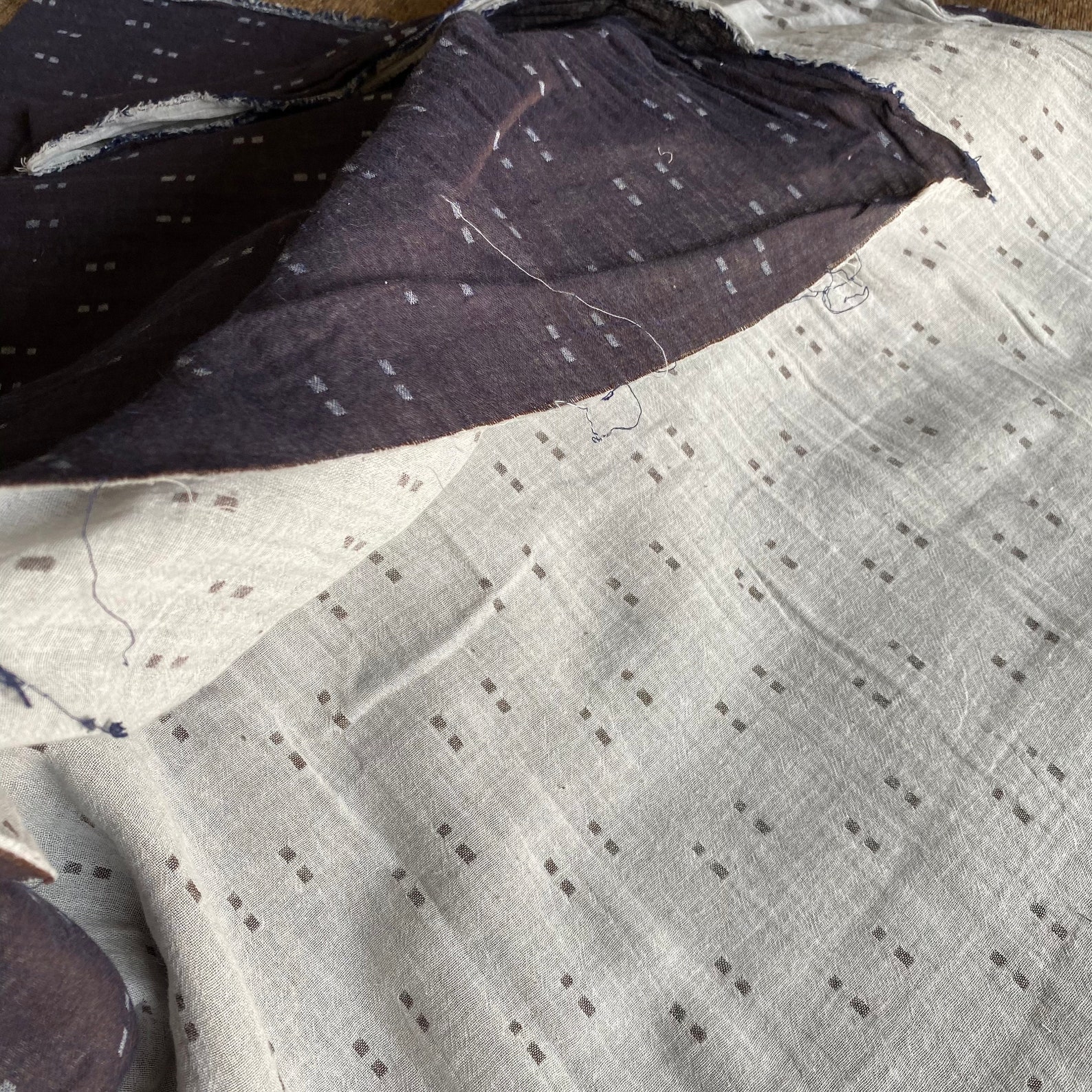 El tejido de algodón nativo de Chiangmai algodón natural de - Etsy España