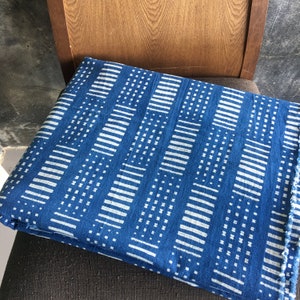 Chiangmai Native Cotton Fabric, Natural Cotton ,blue and White Printed ...