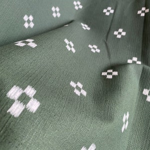 Dark Green,the Chiang Mai Native Fabric, Natural Cotton ,off White ...