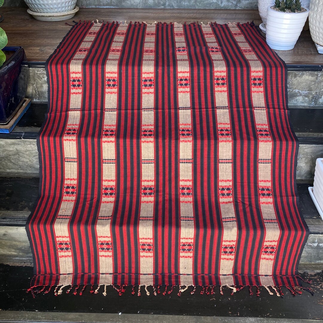 The Naga Tribal Fabric, Naga Blanket ,ethnic Naga Hand Loomed Woven ...