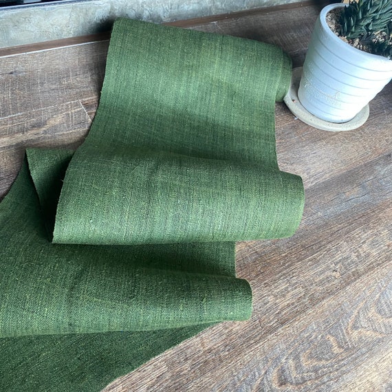 Handwoven Hmong Natural Hemp Fabric green Hemp Hand Woven - Etsy