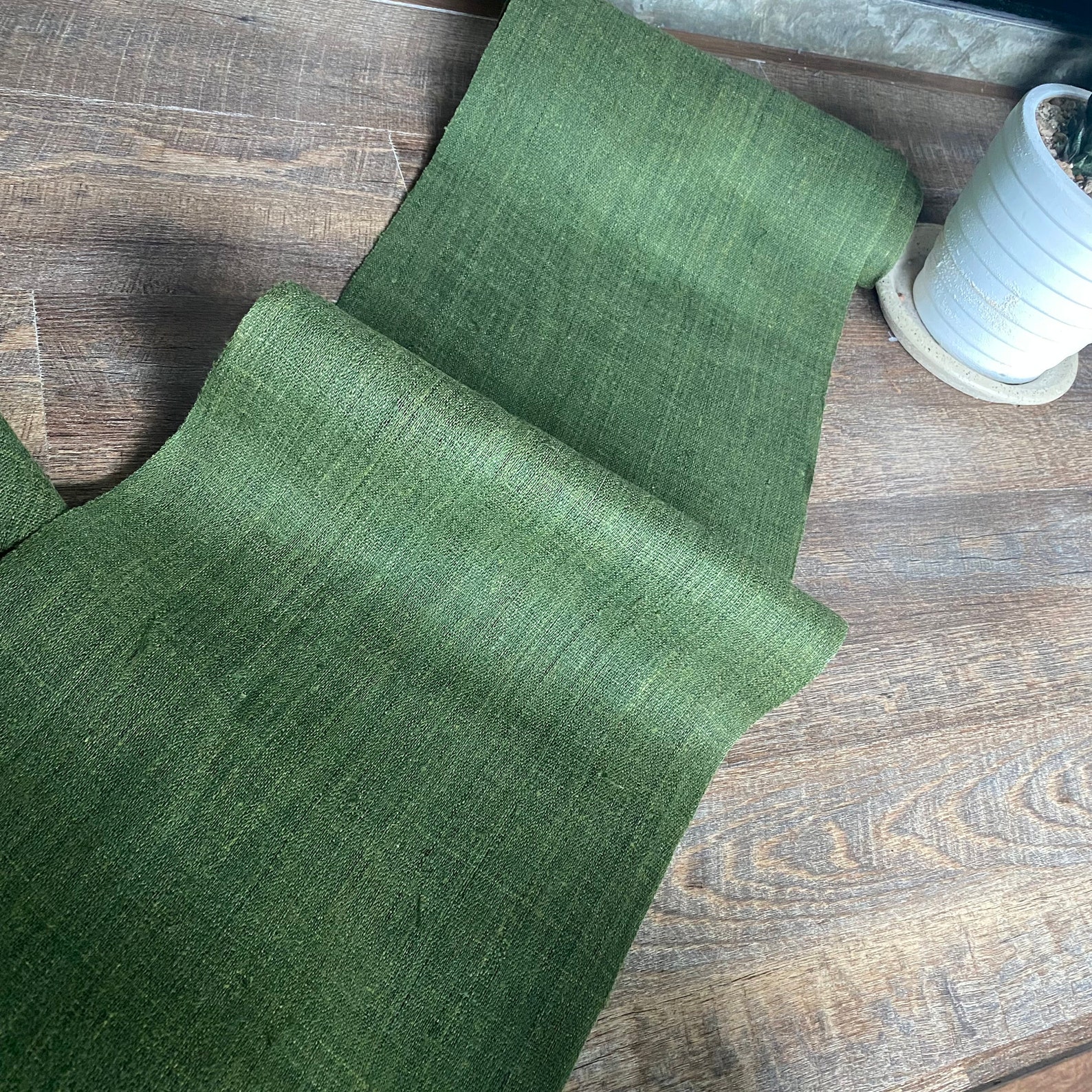 Handwoven Hmong Natural Hemp Fabric green Hemp Hand Woven - Etsy