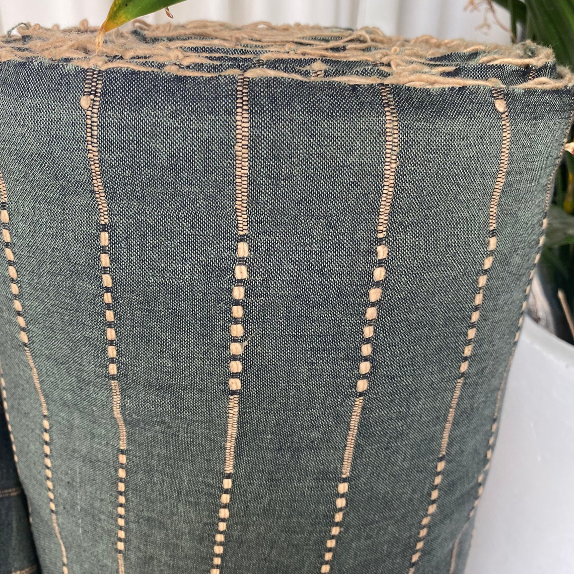 Mee Thong,the Chom Tong Handwoven Native Cotton Fabric,green Shade ...