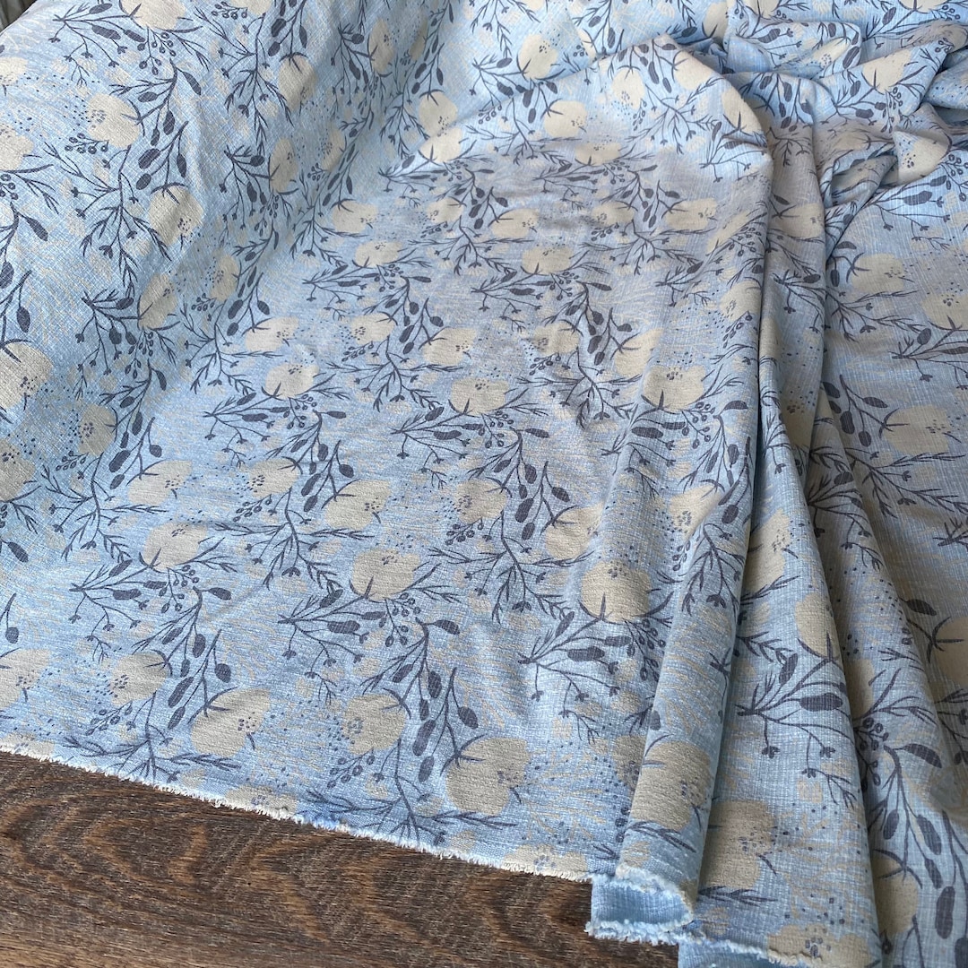 The Chiang Mai Native Cotton Fabric, Natural Cotton ,floral Stone Shade ...