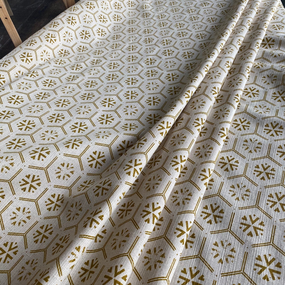 The Chiang Mai Native Cotton Fabric Natural Cotton mustard - Etsy