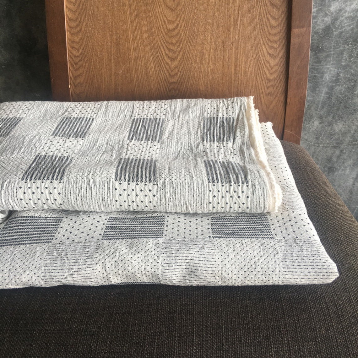 Chiangmai Native Cottonnatural Cotton Black and White With - Etsy