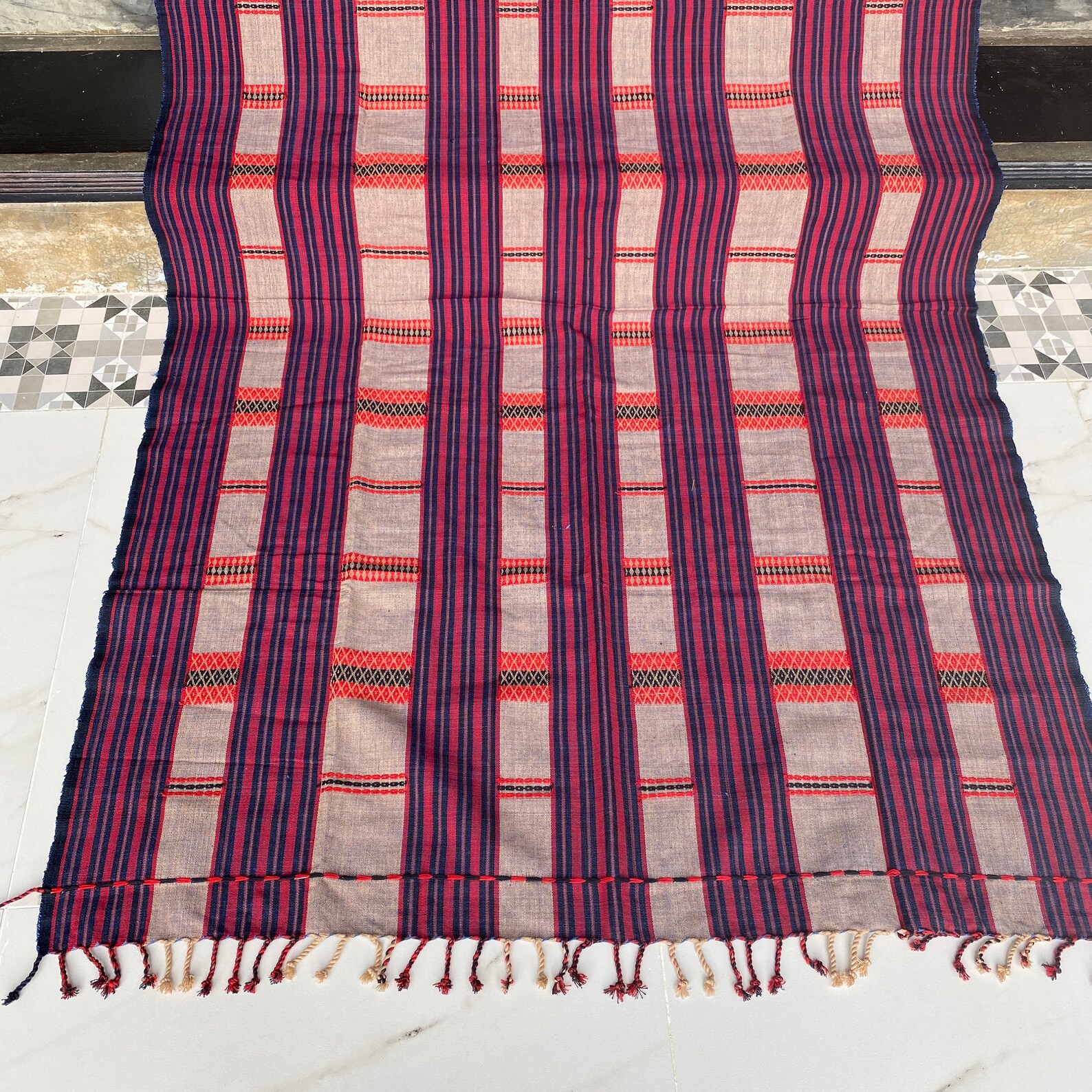 The Naga Tribal Fabric Naga Blanket ethnic Naga Hand Loomed - Etsy UK