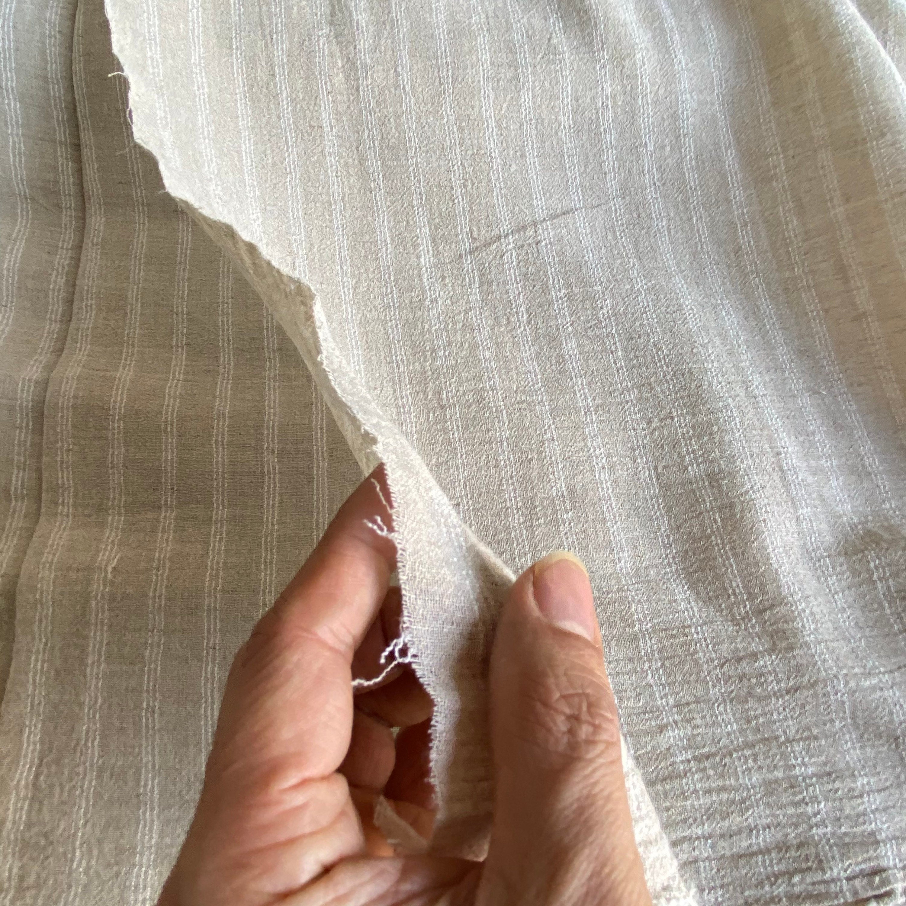 Chiangmai Native Cotton Fabric, Soft and Thin Natural Cotton and Slight ...