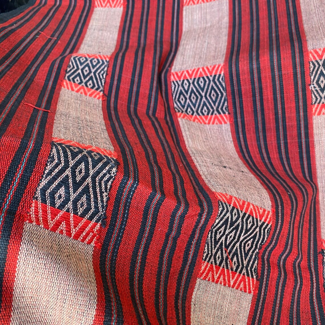 The Naga Tribal Fabric Naga Blanket ethnic Naga Hand Loomed - Etsy UK