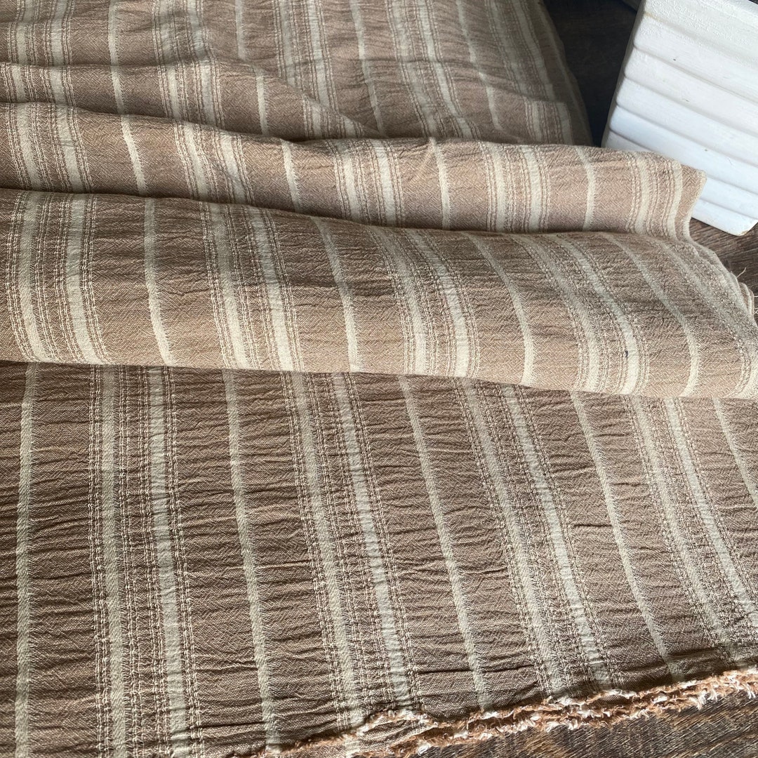 Milk Choc,the Chiangmai Native Cotton Fabric, Natural Cotton and White ...