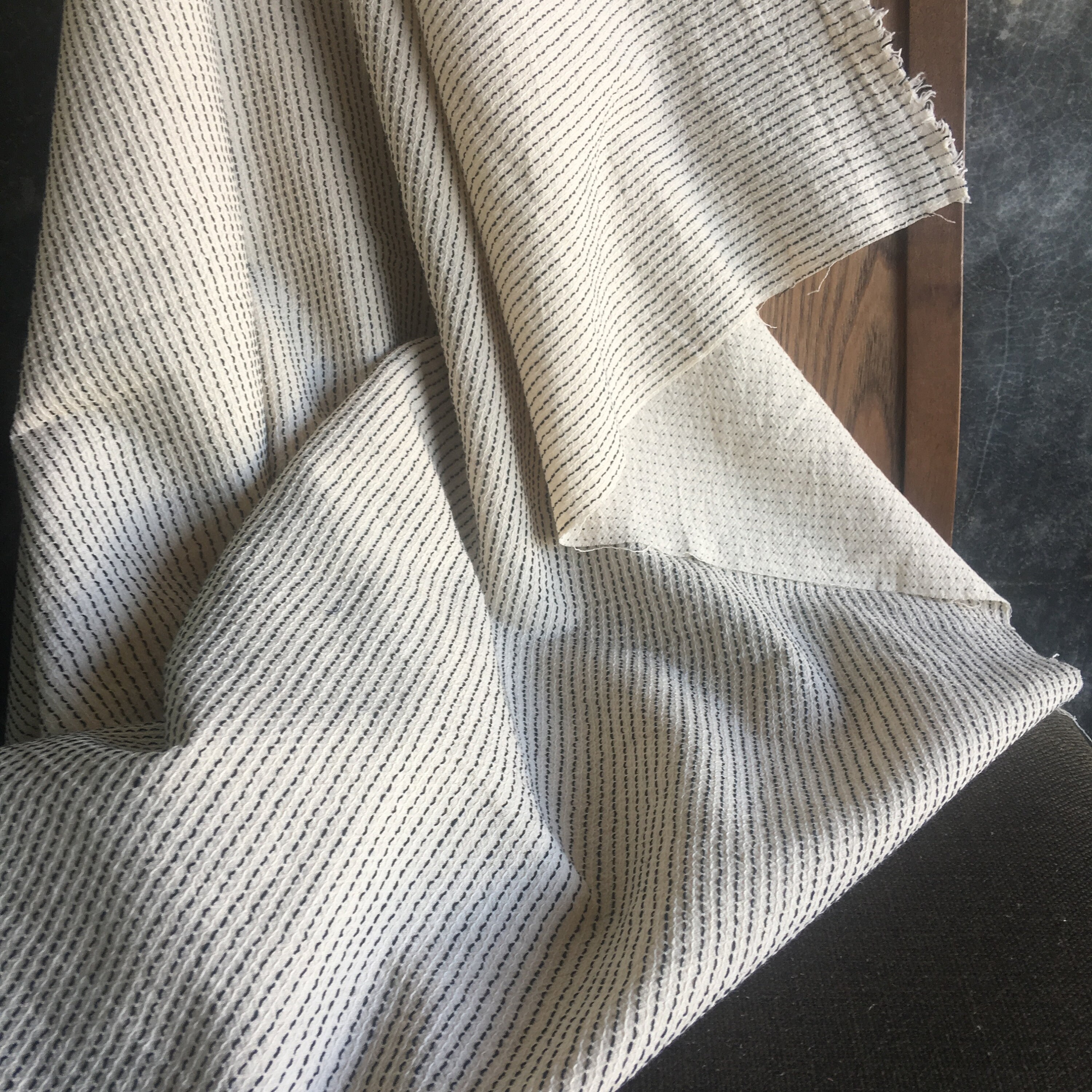 The Chiangmai native cotton fabric natural cotton and black | Etsy