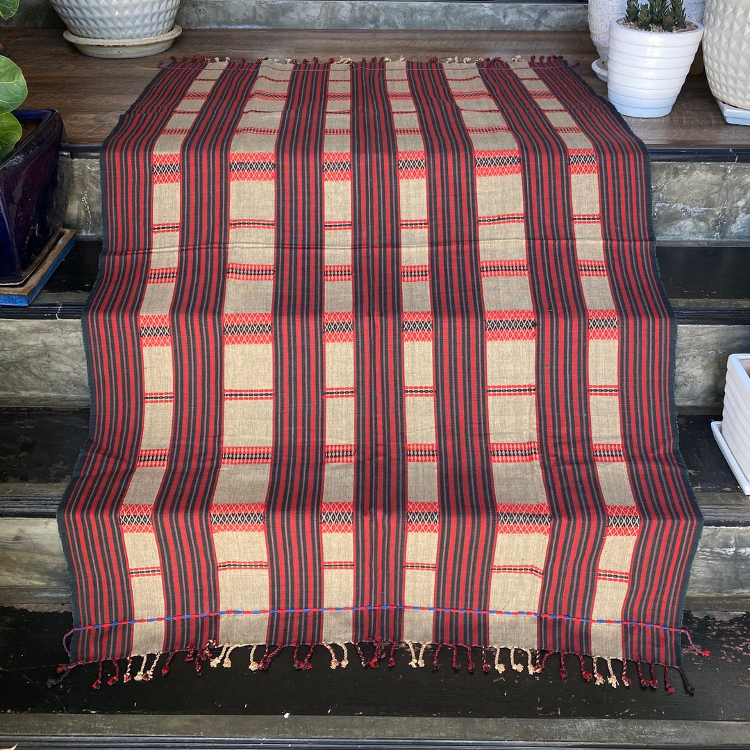 The Naga Tribal Fabric, Naga Blanket ,ethnic Naga Hand Loomed Woven ...