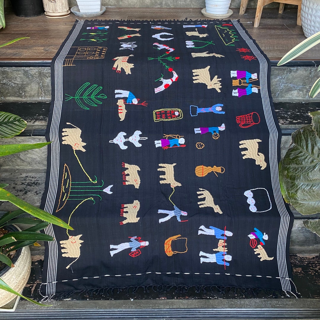 The Naga Tribal Fabric, Naga Blanket ,embroidery, Ethnic Naga Hand ...