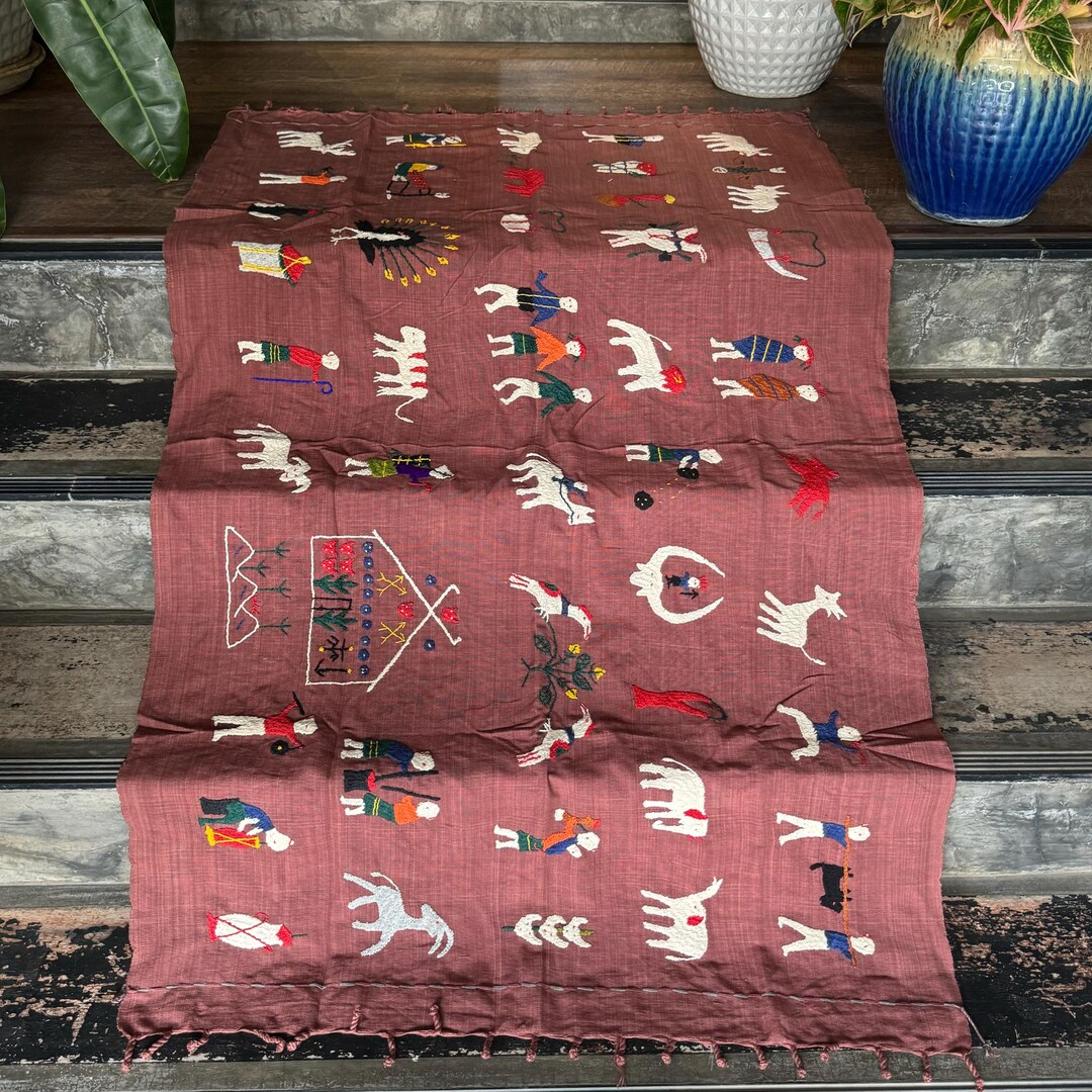 The Naga Tribal Fabric, Naga Blanket ,embroidery, Ethnic Naga Hand ...