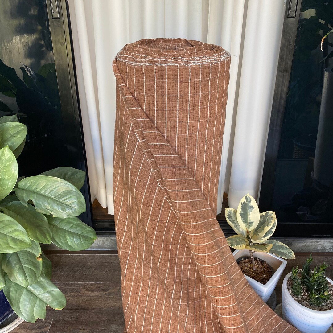 Le Vi ,the Terracotta Plaid ,the Chomtong Handwoven Native Cotton ...