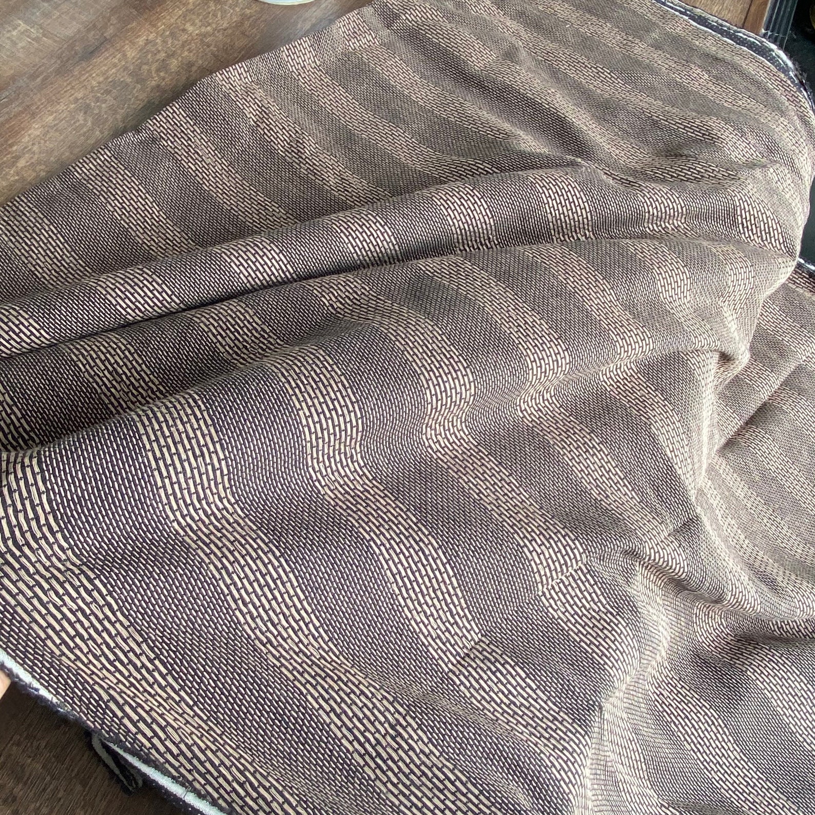 The Chiangmai Native Cotton Fabric, Natural Cotton Black, and Beige ...