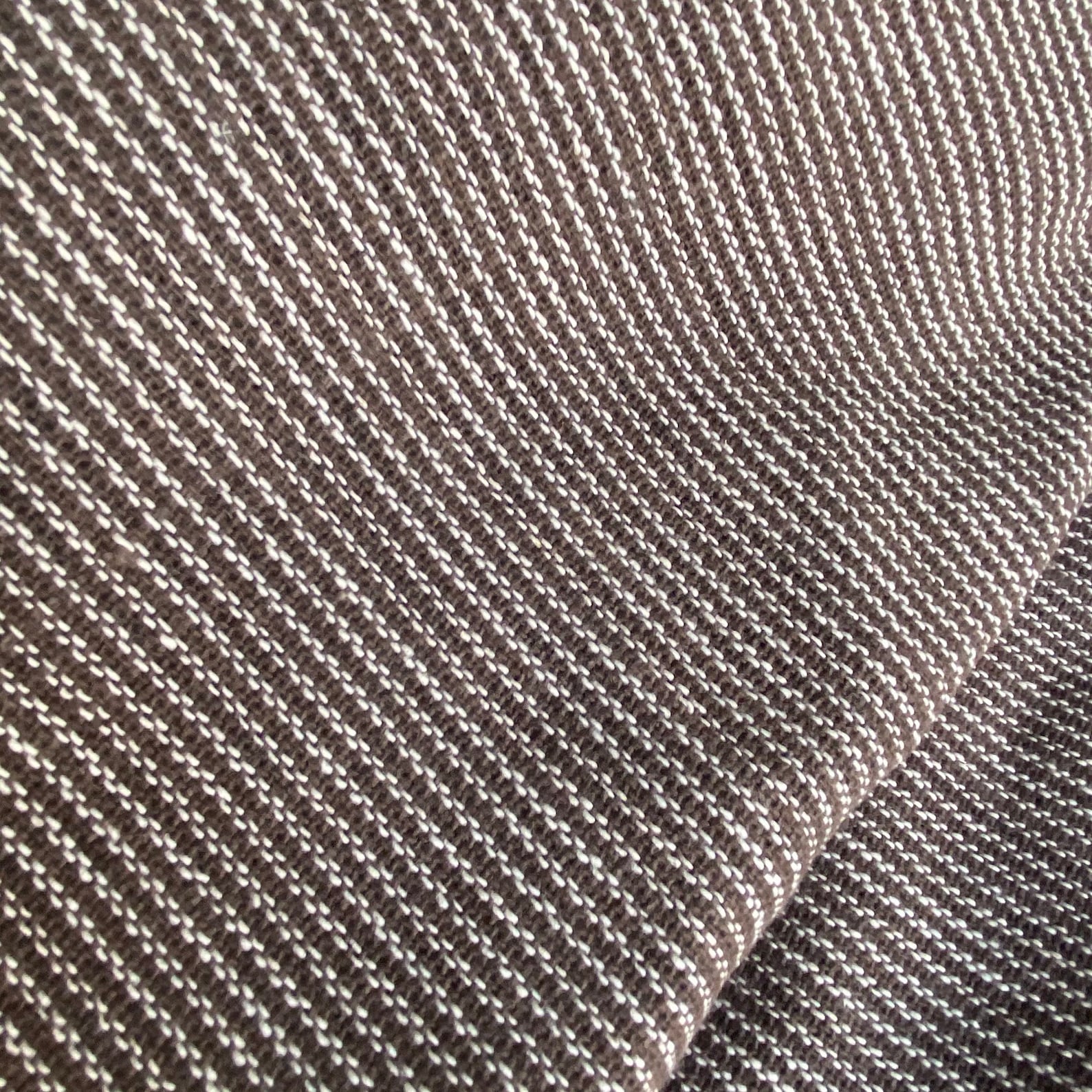 Handwoven Native Cotton Fabric, Soft Brown and White Textile, by the ...