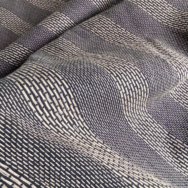 The Chiangmai Native Cotton Fabric Natural Cotton Black and - Etsy