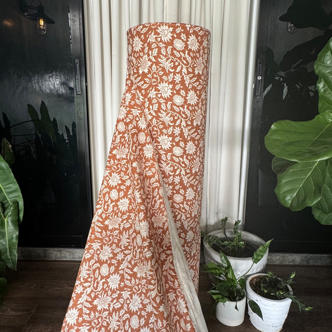 Ka Sa Long,the Chiang Mai Native Cotton Fabric,squash Shade, Natural ...