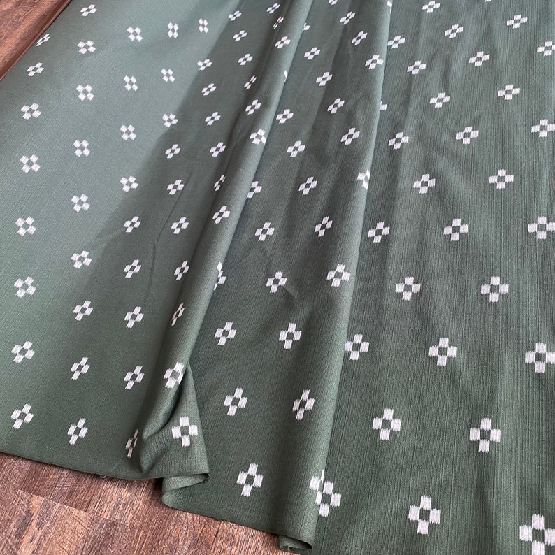Dark Green,the Chiang Mai Native Fabric, Natural Cotton ,off White ...