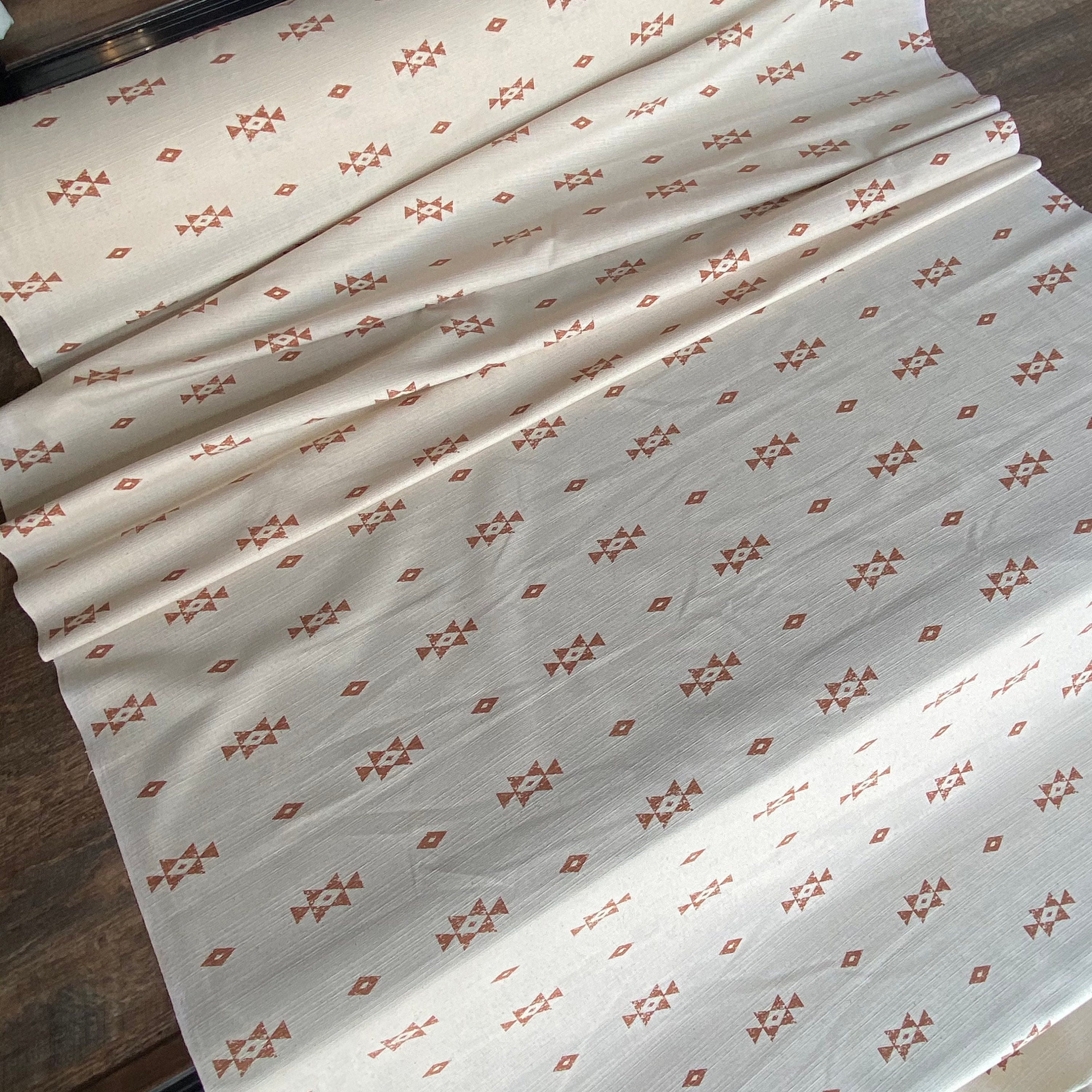 The Chiang Mai native cotton fabric natural cotton Golden | Etsy