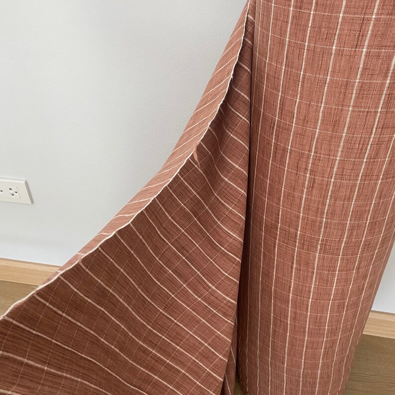 Le Vi new Lot the Terracotta Plaid the Chomtong Handwoven - Etsy