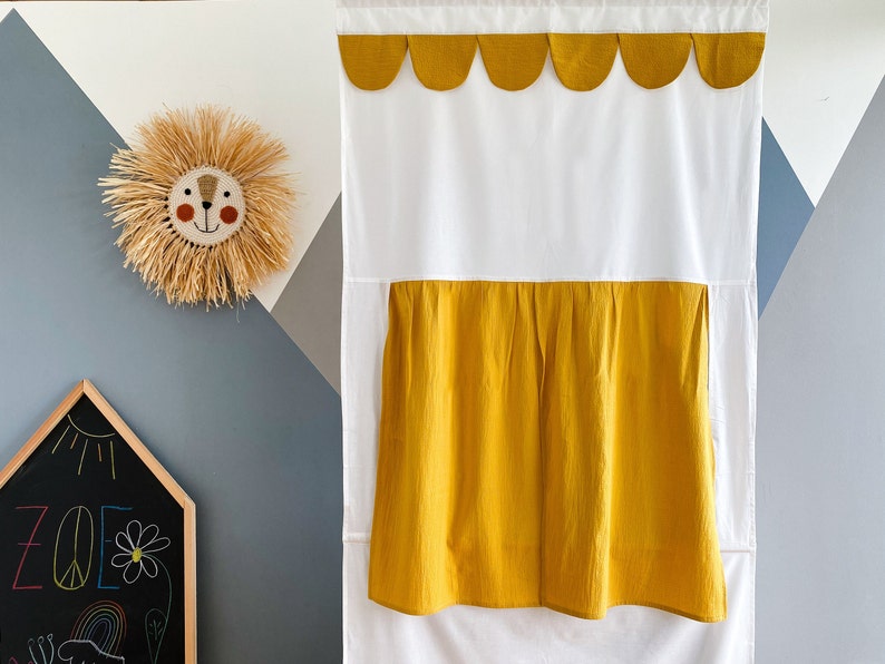 Kraftkids Puppet Theater Punch and Judy Theater Double Crepe Yellow ...