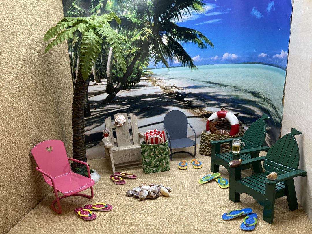 Beach Scene 1:12 Scale - Etsy