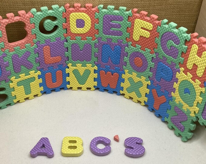 Alphabet and Numbers Foam Cut-outs - Etsy