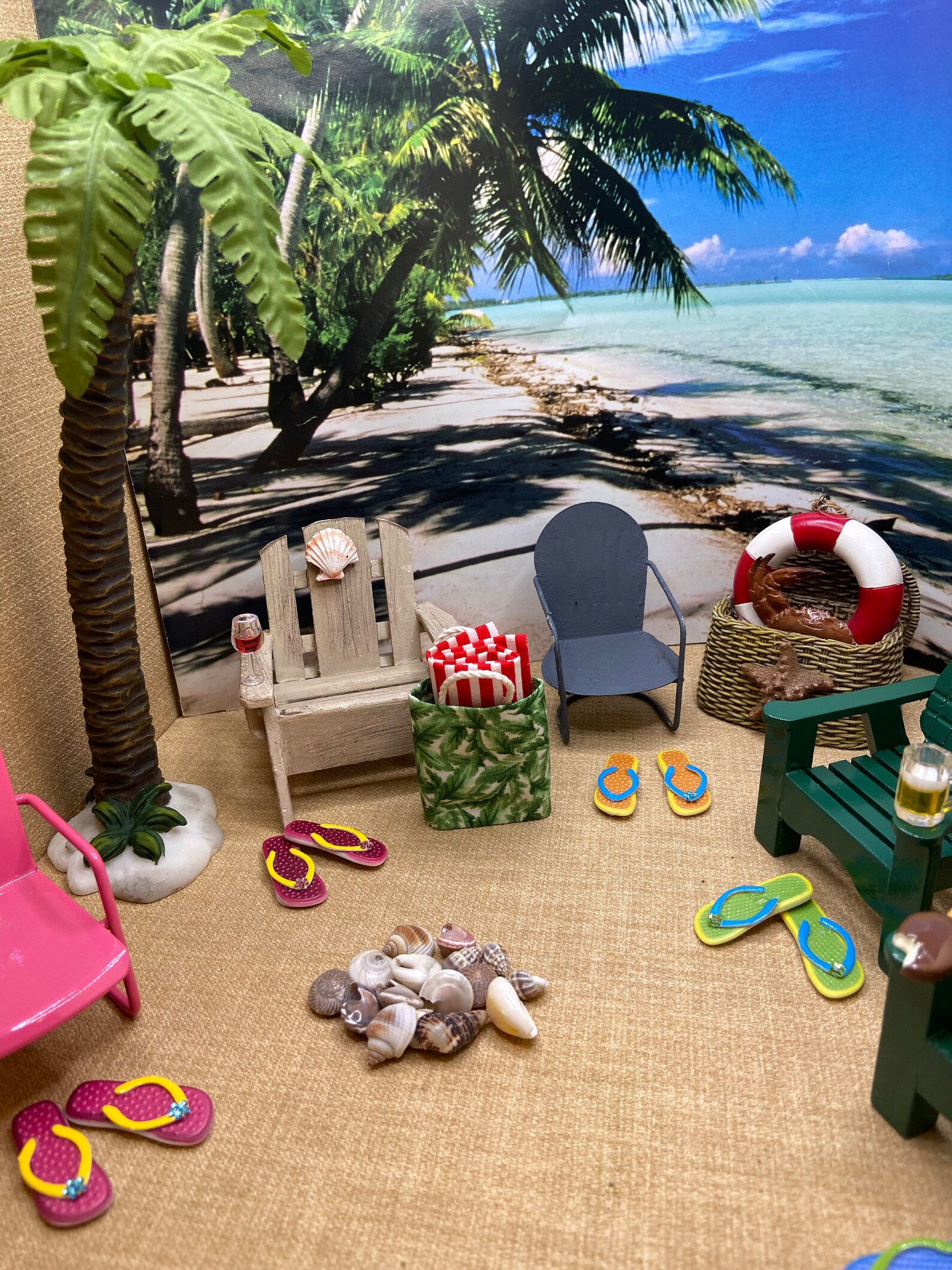 Beach Scene 1:12 Scale - Etsy