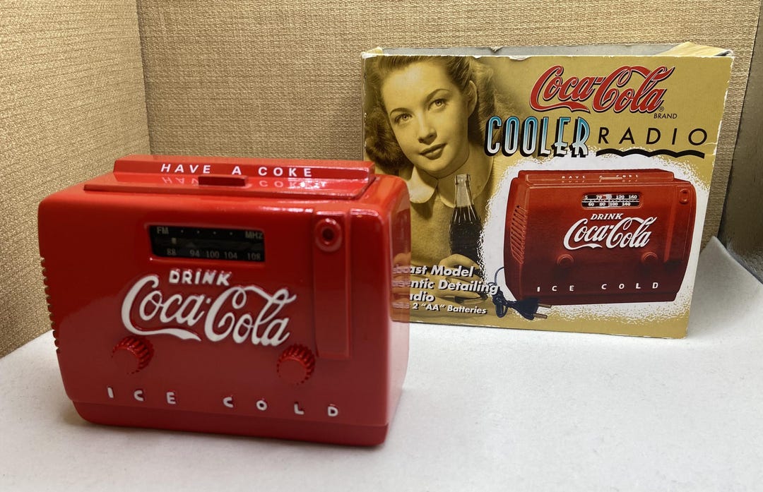 Coca-cola Cooler Radio - Etsy