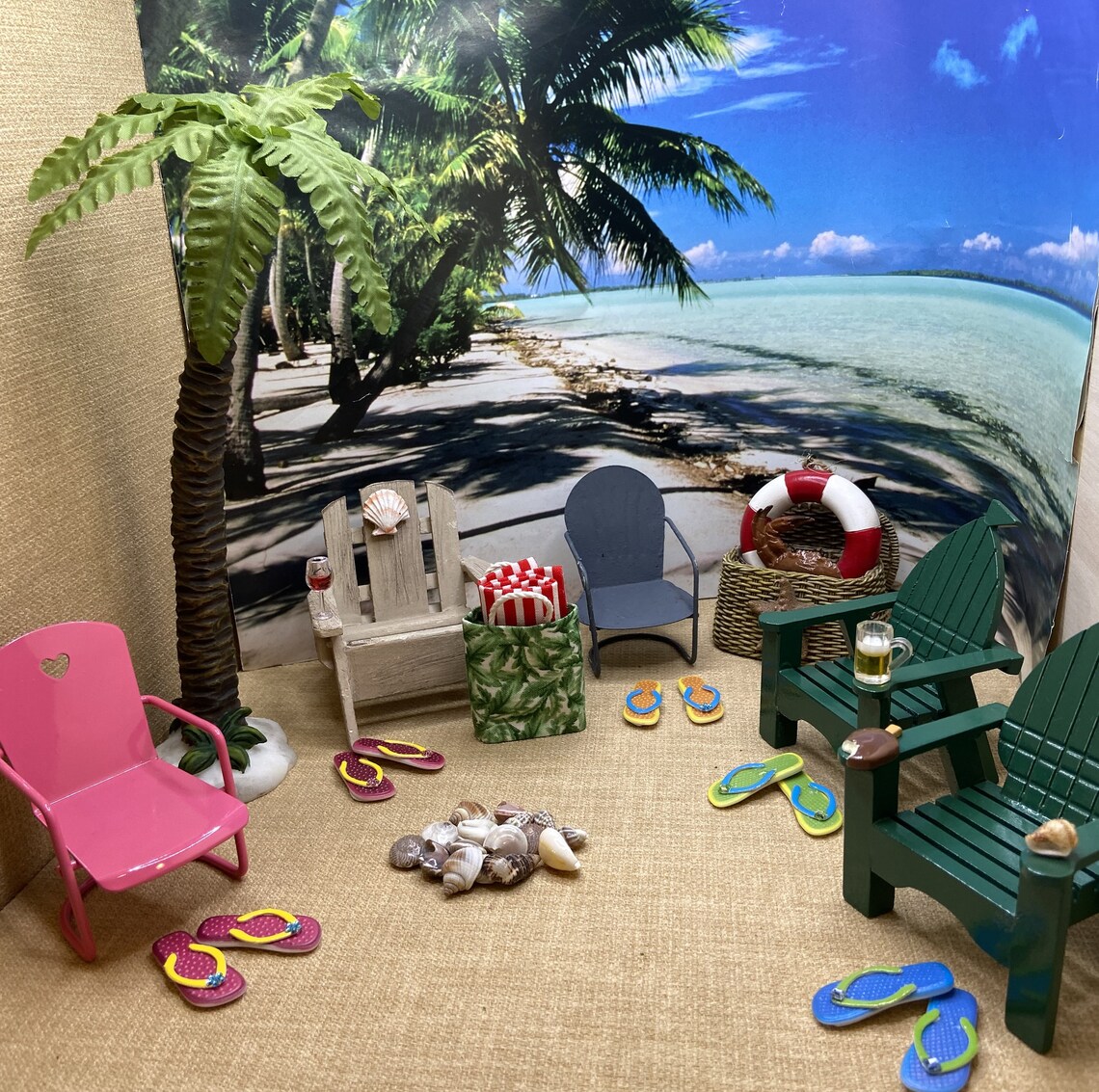 Beach Scene 1:12 Scale - Etsy