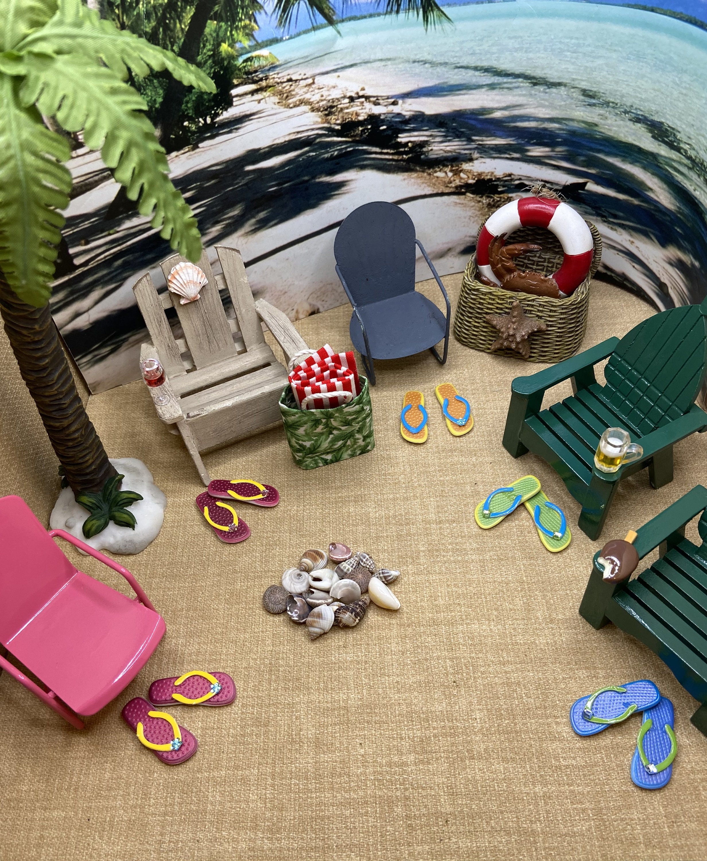 Beach Scene 1:12 Scale - Etsy