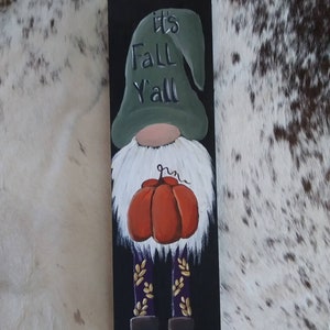 Gnome Sign, Pumpkin, Wood Sign, It's Fall Y'all, Gnomes, Fall Gnome ...