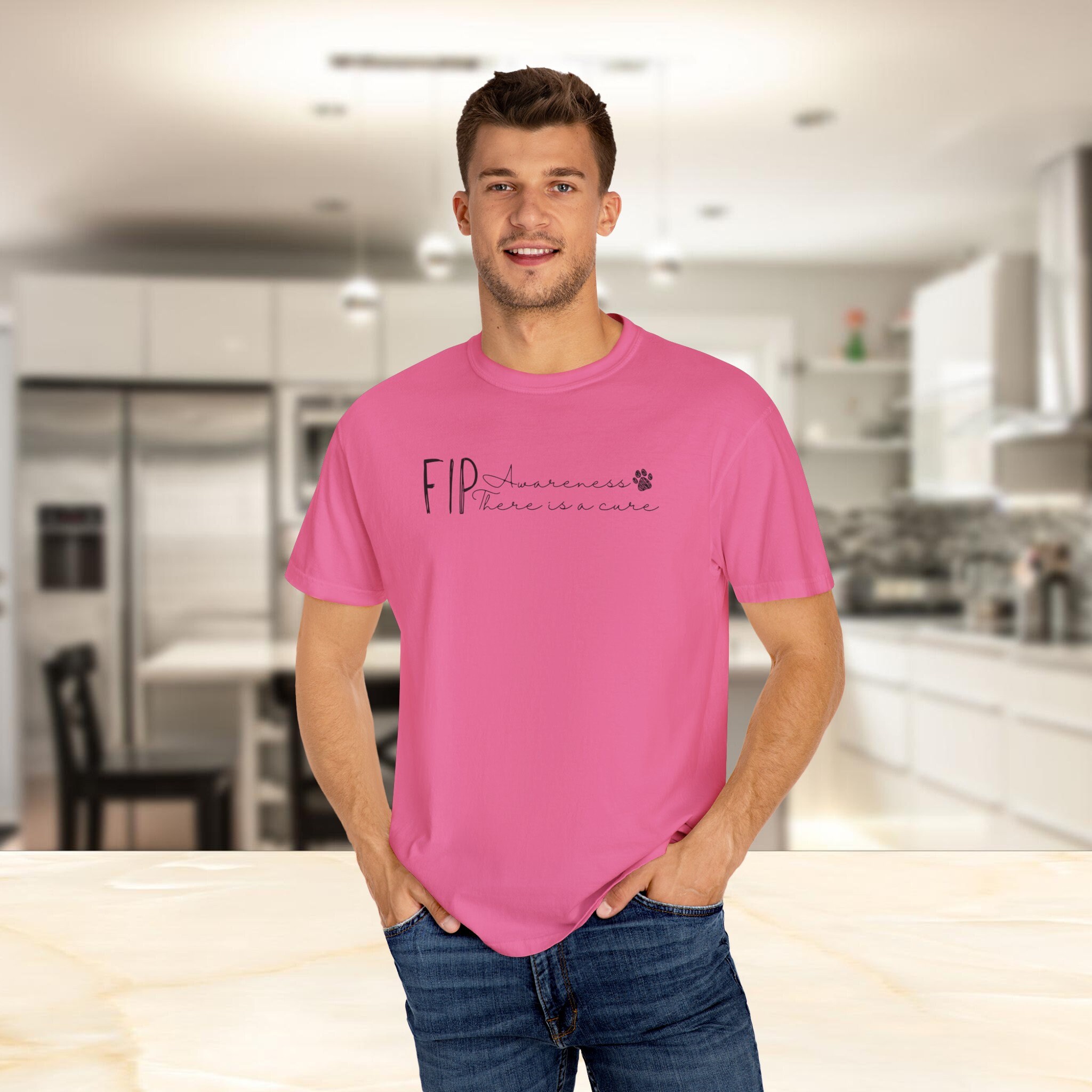 FIP Awareness There is a Cure, Comfort Colors, Unisex Garment-dyed T ...
