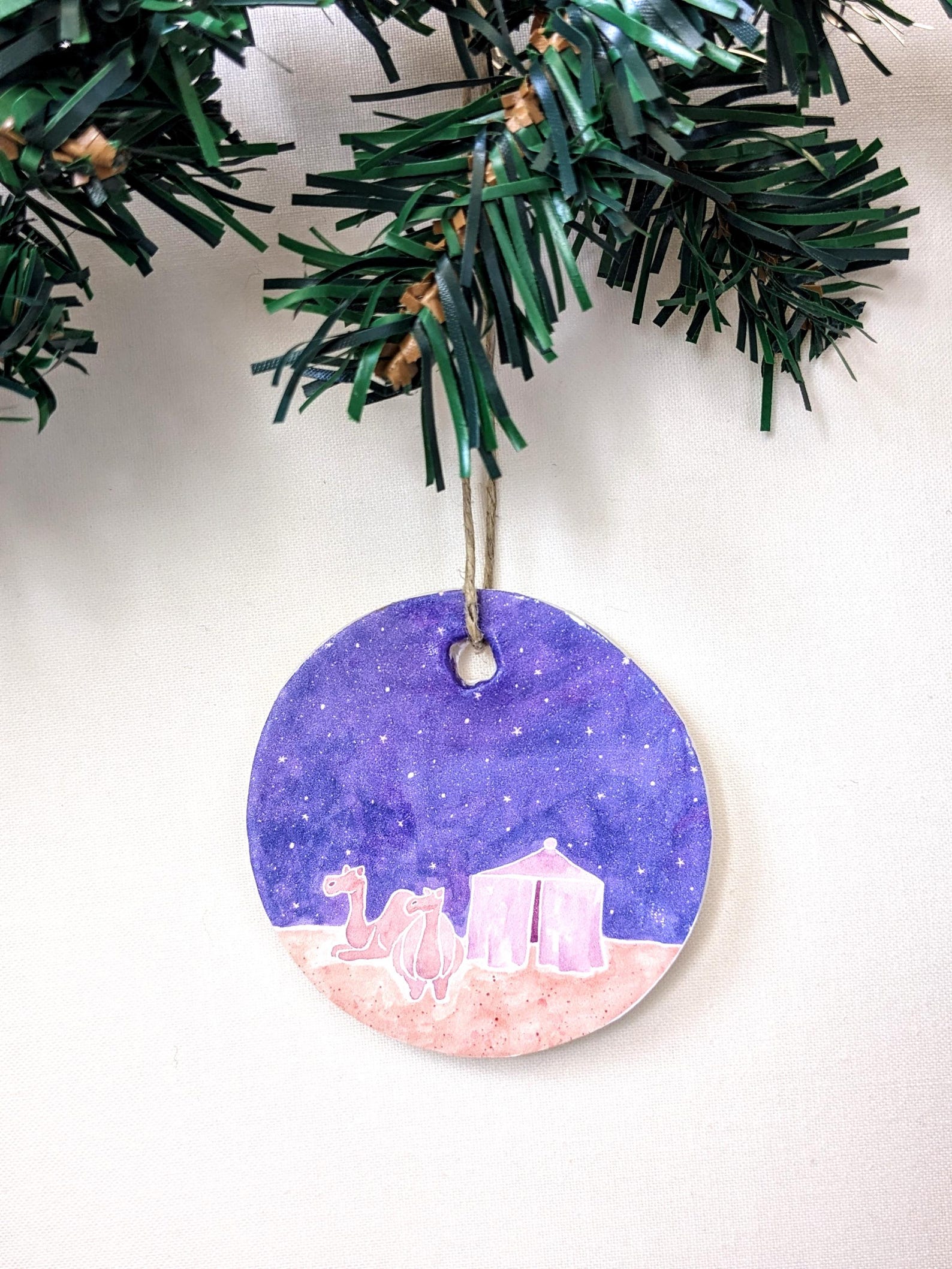 Abraham Tent and Camels Jesse Tree Advent Christmas Ornament for Family ...