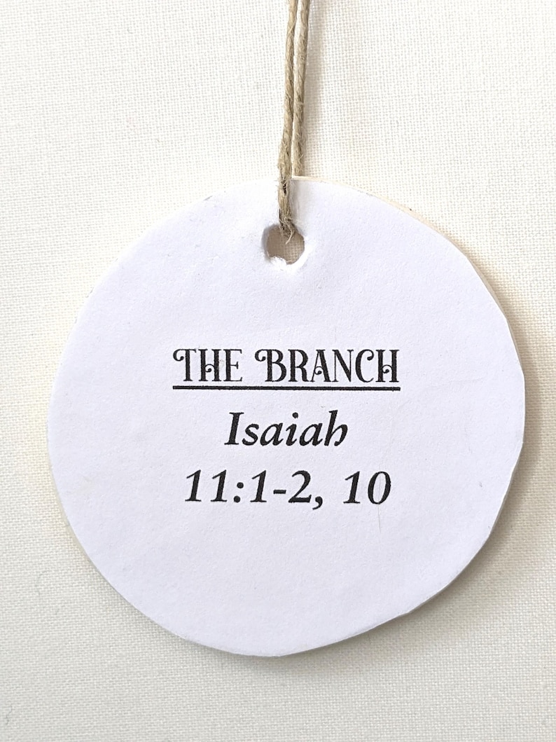 The Root of Jesse Branch Jesse Tree Advent Christmas Ornament for ...