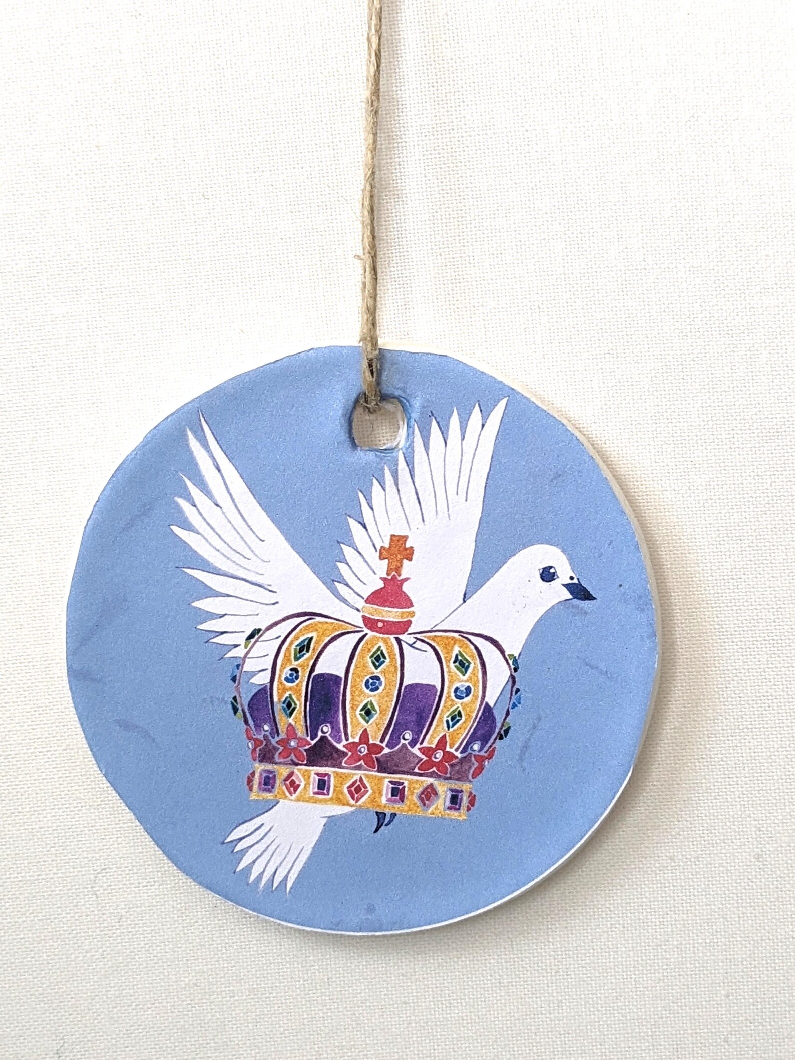 Dove and Crown Prince of Peace Jesse Tree Advent Christmas Ornament for ...