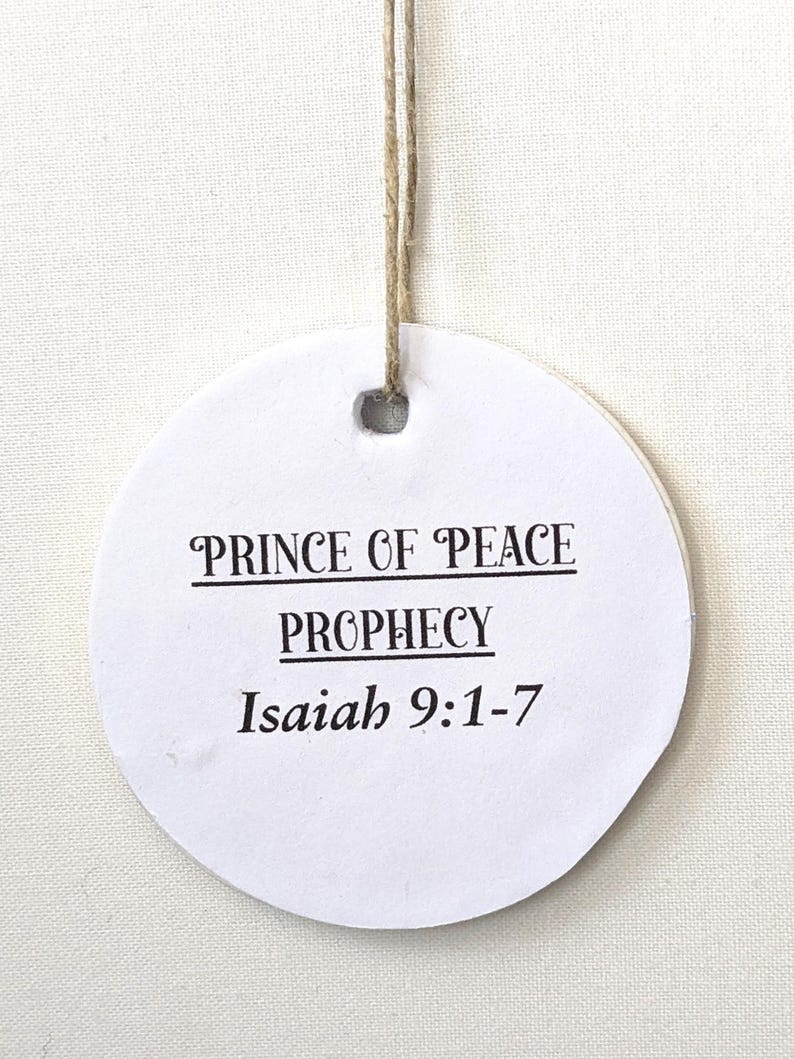 Dove and Crown Prince of Peace Jesse Tree Advent Christmas Ornament for ...