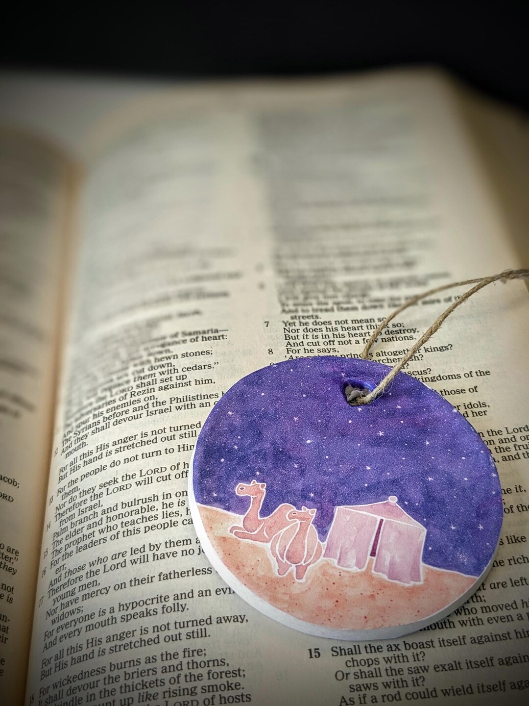 Abraham Tent and Camels Jesse Tree Advent Christmas Ornament for Family ...