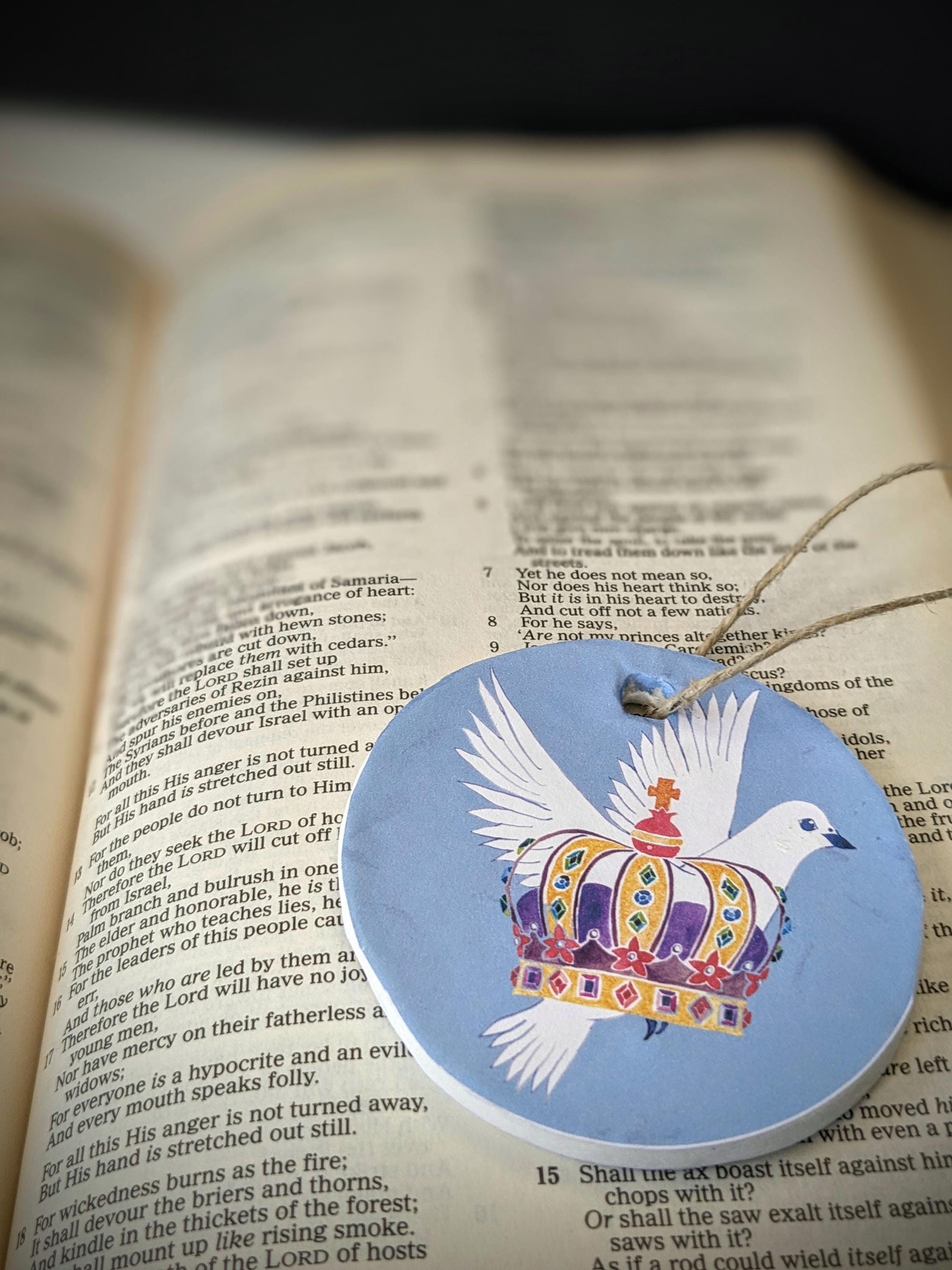 Dove and Crown Prince of Peace Jesse Tree Advent Christmas Ornament for ...