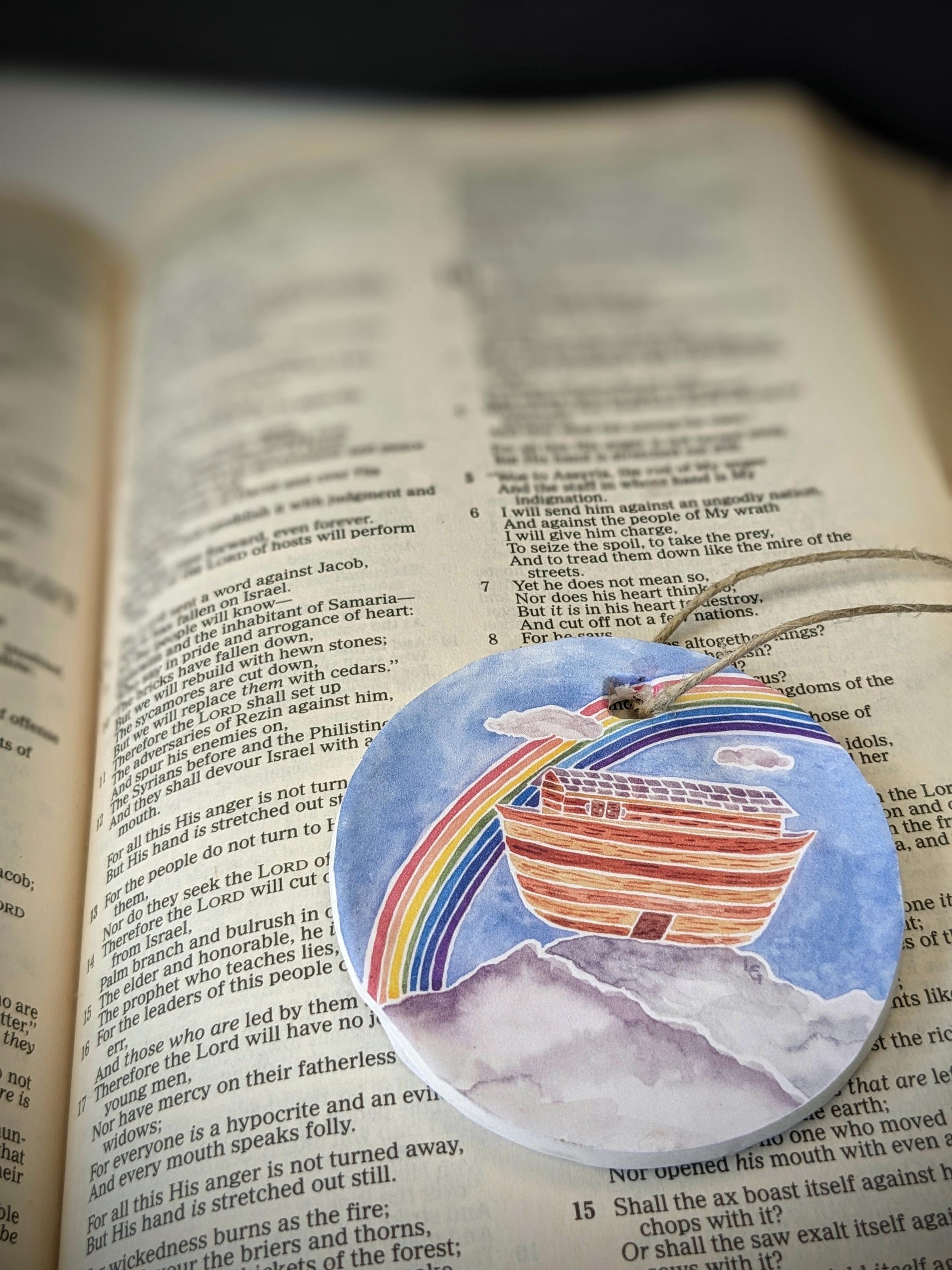 Noah and the Ark Jesse Tree Advent Christmas Ornament for Family - Etsy