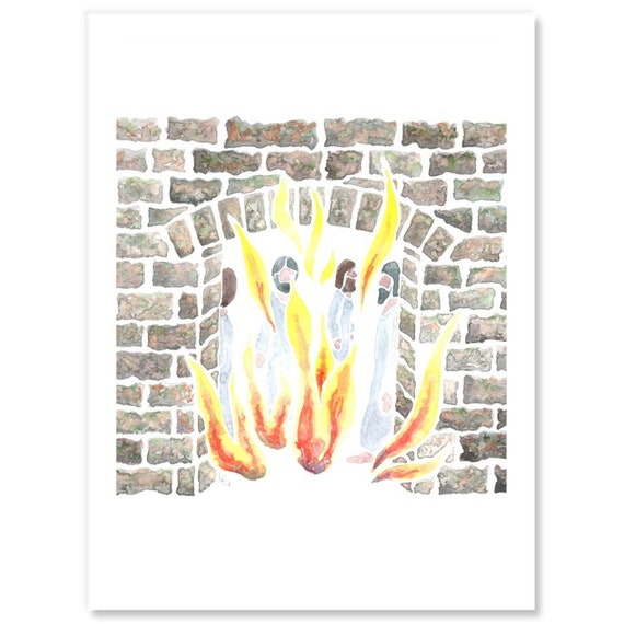 The Exile and the Fiery Furnace Diy Jesse Tree Stickers | Etsy