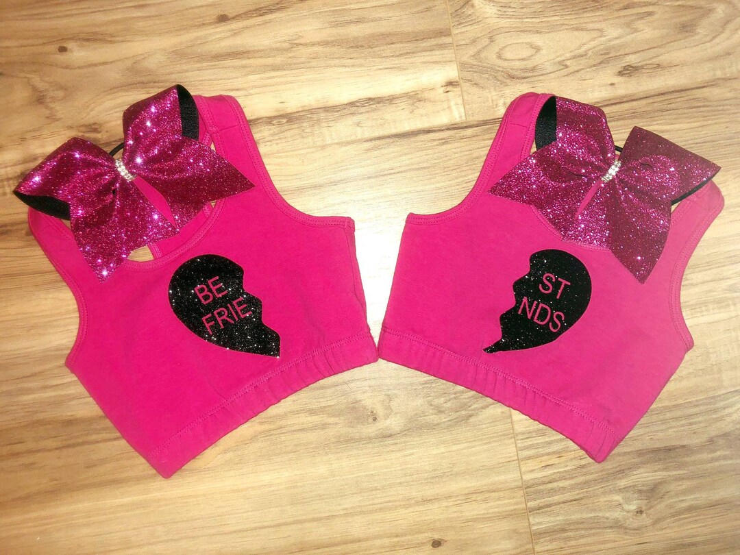 Best Friends Sports Bra and Bow Set - Etsy