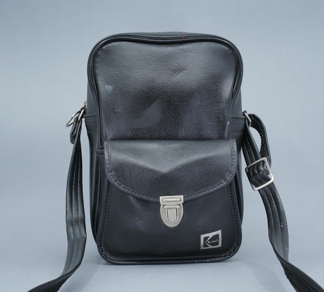 Original Vintage Faux Leather Kodak Camera Shoulder Box Bag Case ...
