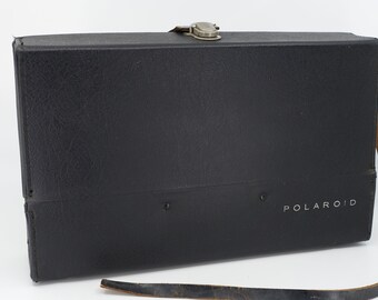 Original Polaroid Vintage Leather Camera Shoulder Box Kit Bag Case ...